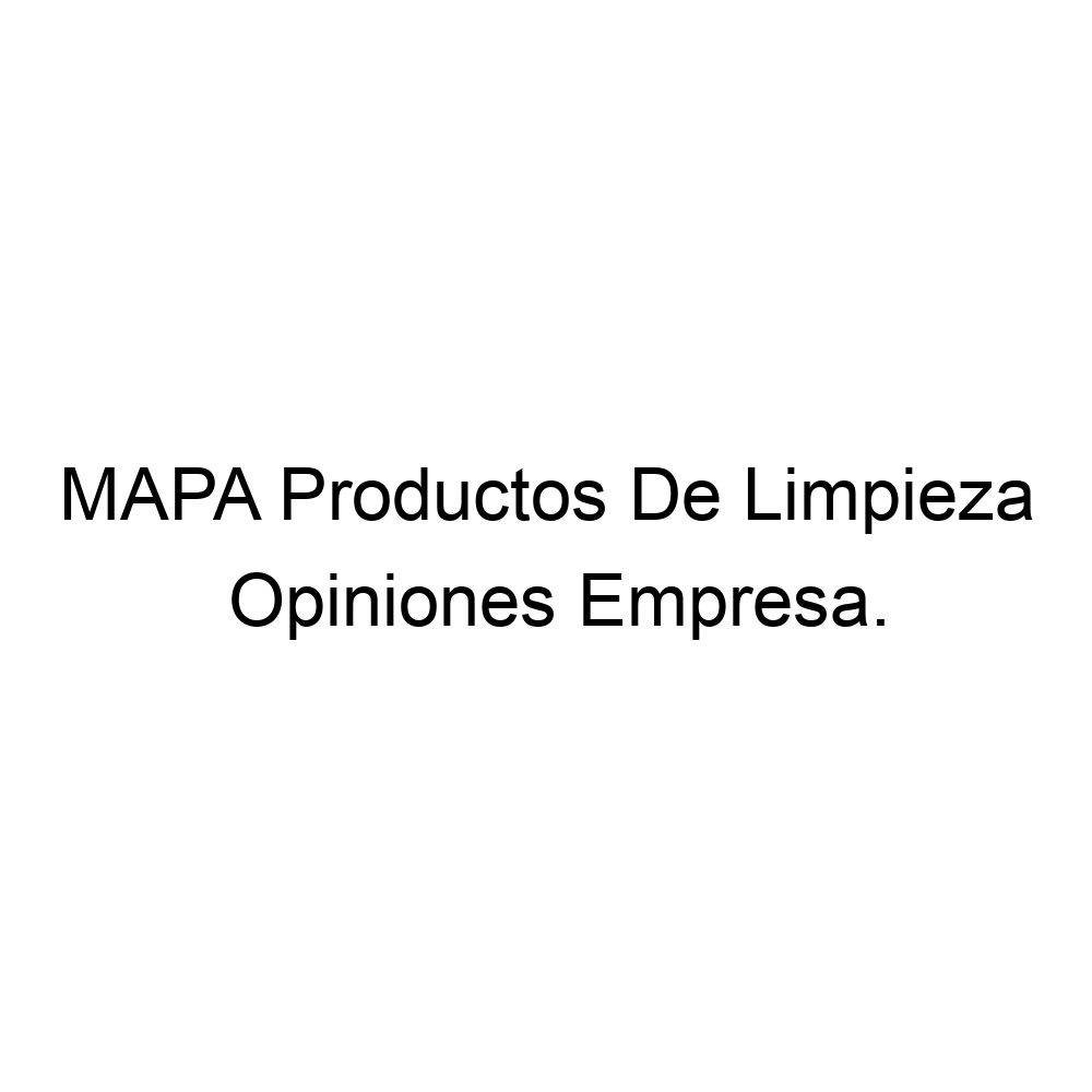 Opiniones MAPA Productos De Limpieza,